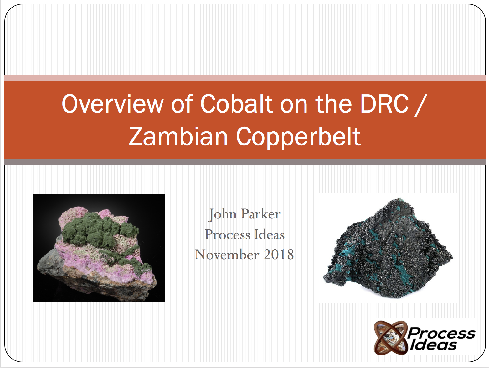 Cobalt/Copper Projects on the African Copperbelt-A Technical Overview ...